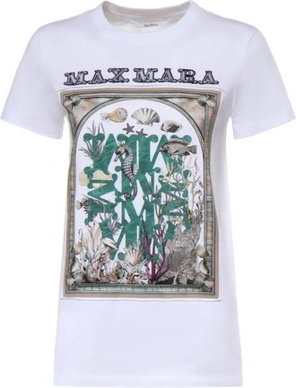 Max Mara Femme, Tops, Blanc, Taille: 36 FR T-shirt Spadino