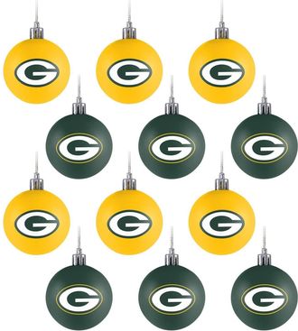 Foco Green Bay Packers 12er Set Xmas NFL Weihnachtskugeln