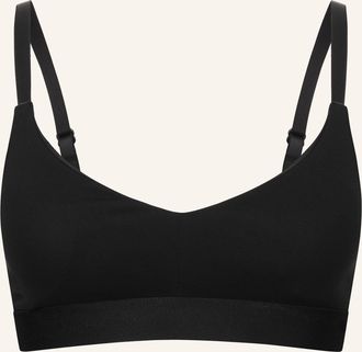 erlich textil Erlich Textil Casual Cotton Bralette Mit Herausnehmbaren Pads B&uuml;gellos Aus Bio-Baumwolle - Verstellbare Tr&auml;ger schwarz