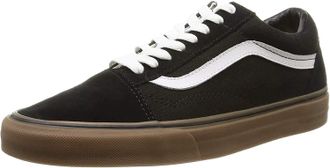 Vans Old Skool Unisex-Erwachsene Low-Top Sneakers, Schwarz (Gumsole - Black/Medium Gum), Gr&ouml;&szlig;e 36 1/2 EU