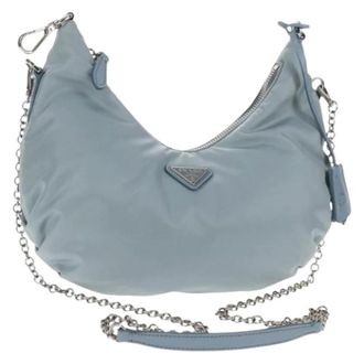 Prada Pre-owned Nylon Shoulder Bag - Femme - Pre-owned - Bleu - Taille: ONE Size