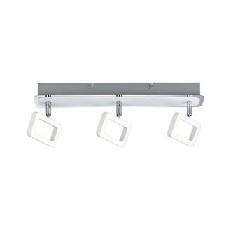 Paulmann Leuchten 66640 A++ to D, Strahler Frame LED 3-flammig, Metall, 4.5 W, wei&szlig; matt/chrom, 10 x 43 x 13.1 cm