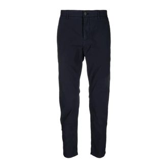 Department Five Stretch Chino Hose mit Piping-Detail - - Trousers - Herren - Blau - W34