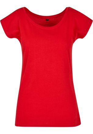 Build Your Brand Damen T-Shirt Ladies Wide Neck Tee cityred 5XL