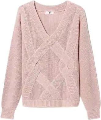 Twinset Femme, Pulls, Rose, Taille: 36 FR Pull col en V