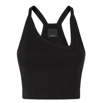 Pinko Pinko, Femme, Tops, Noir, Taille: 42 FR Pinko T-shirts et Polos