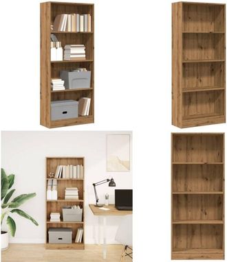 vidaXL Bücherregal Artisan-Eiche 60x24x143 cm Holzwerkstoff - Vidaxl