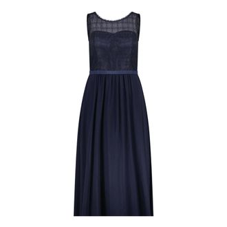 Vera Mont Flie&szlig;endes Satin Slip Midikleid - - Dresses - Damen - Blau - L