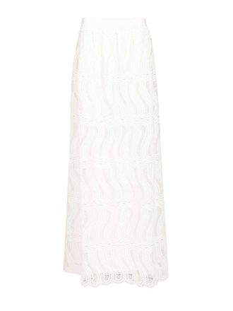 Raquel Diniz Jupe Midi - Blanc