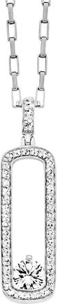 Julie Julsen Anh&auml;nger mit Kette 925 Silber rhodiniert Zirkonia wei&szlig;