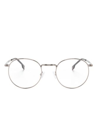 BOSS lunettes de vue &agrave; monture ronde - Argent