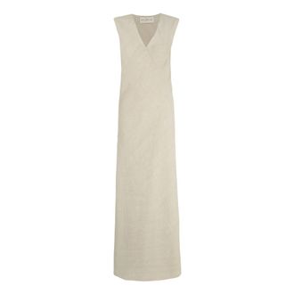 Cortana Fania- langes Kleid Stein- - - Dresses - Damen - Grau - M