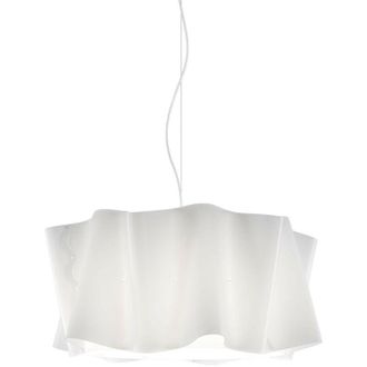 Linea Zero Linea Zero - Suspension Blanche en Métal Chromé Cm. 50 x 27h