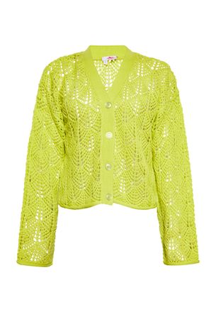 Mymo Strickjacke Damen Limette