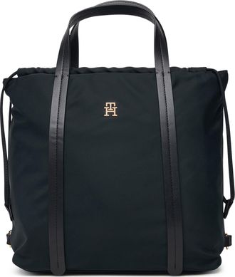 Tommy Hilfiger Rucksack Tommy Hilfiger Th Soft Nylon Tote/Backpack AW0AW19029 Schwarz