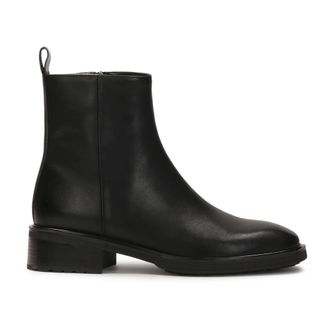 Kazar Niedrige Lederstiefel mit Rei&szlig;verschluss - - Shoes - Damen - Schwarzk - 38 EU