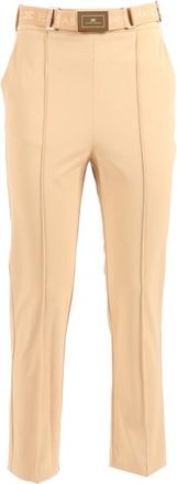 Elisabetta Franchi Femme, Pantalons, Beige, Taille: 42 FR Pantalone cintura