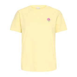 Ichi Ichi - T-shirt - Femme - Tops - Jaune - Taille: 42 FR