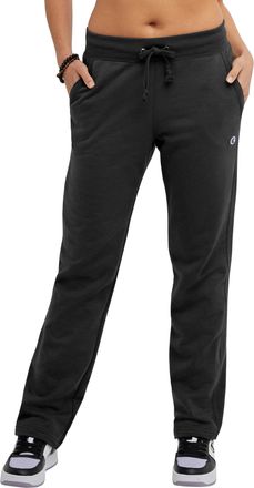 Champion Damen, Powerblend, Fleece, Comfortable Lounge Pants for Women, 31 Trainingshose, Schwarz, Groß