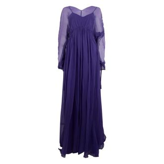 Alberta Ferretti Kleid mit Herzausschnitt - - Dresses - Damen - Lila - XS
