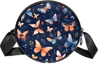 Generic Sac &agrave; bandouli&egrave;re rond pour femme, petit sac &agrave; bandouli&egrave;re color&eacute; avec fermeture &eacute;clair, bretelles r&eacute;glables, sac &agrave; main rond d&eacute;contract&eacute; pour femmes 
