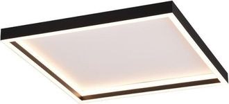 Reality Reality Leuchten - Trio lighting plafonnier led carr&eacute; s&eacute;rie rotonda 20w 3000k noir mat - r64502932