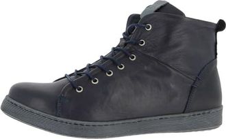 Andrea Conti Baskets Montantes pour Femme, Bleu Anthracite, 39 EU