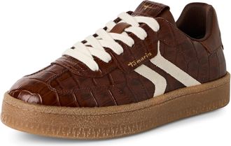 Tamaris Damen Schn&uuml;rer Leder braun 40