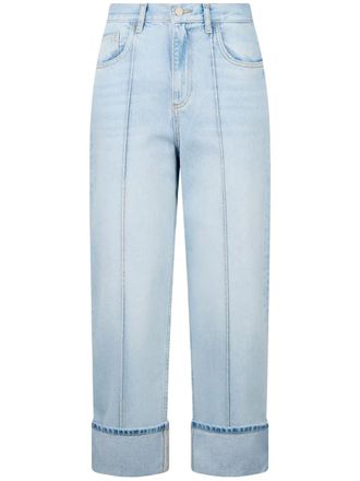 Liu Jo Cropped-Jeans mit geradem Bein - Blau