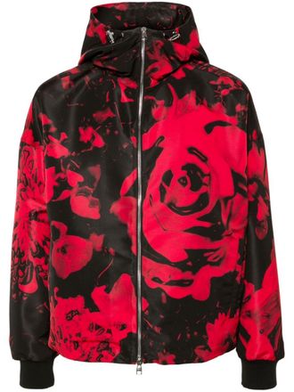 Alexander McQueen veste Wax Flower - Noir