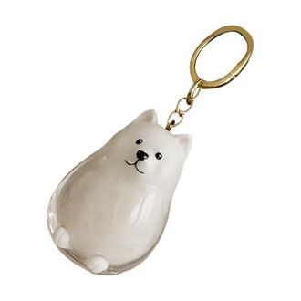 Generico Porte-clés collecteur de chien transparent | Pendentif portable souvenir pour animaux de compagnie pour femme Journal Voyage Cadeaux Sac à dos Unisexe