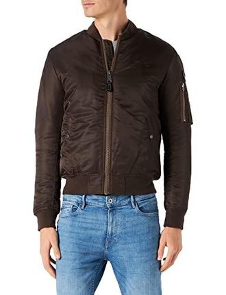 Schott NYC Mixte Airforcers BLOUSON BOMBER SCHOTT, DARK BROWN, S EU