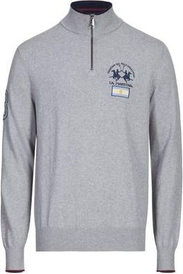 La Martina Pull en coton m&eacute;lang&eacute;