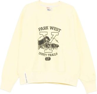 Champion sweat à ourlet asymétrique - Jaune