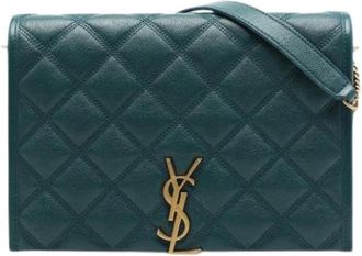 Saint Laurent Pre-owned Becky Shoulder Bag - Femme - Pre-owned - Vert - Taille: ONE Size
