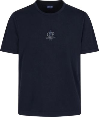 C.P. Company C.p. Company, Homme, Tops, Bleu, Taille: M T-shirt &agrave; manches courtes 1020 Jersey