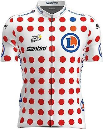 CINELLI Santini GPM Polka Dot SS Jersey Replica, blanc/rouge
