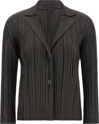 Issey Miyake Veste pliss&eacute;e - Femme - Vestes - Gris - Taille: 46 FR