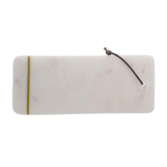 Bloomingville 45205507 Schneidebrett, rechteckig, Marmor, Wei&szlig;, einfarbig, 150 mm, 370 mm