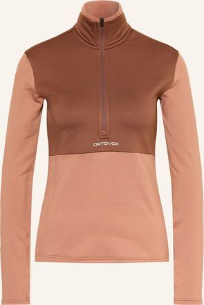 Ortovox Fleece-Troyer Fleece Light Zip Neck rosa
