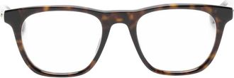 Montblanc lunettes de vue &agrave; monture g&eacute;om&eacute;trique - Marron