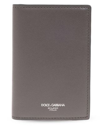 Dolce & Gabbana porte-cartes en cuir - Gris