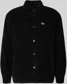 Lacoste Regular Fit Cordhemd mit Logo-Patch