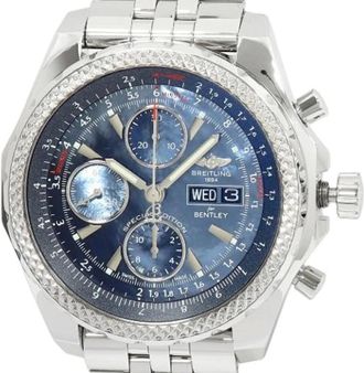 Breitling Pre-owned Acier inoxydable montres - Homme - Pre-owned - Bleu - Taille: ONE Size