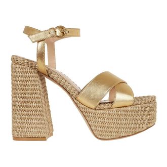 Gianvito Rossi Femme, Chaussures, Beige, Taille: 36 1/2 EU Bebe Platform Sandal