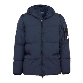 Stone Island Garment Dyed Crinkle Reps NY Bomber - - Jackets - Herren - Blau - S