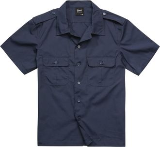 Brandit US Ripstop Shirt Short Sleeve, Farbe: Navy, Gr&ouml;&szlig;e: M