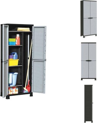 vidaXL Armoire en plastique 68x39x171,5 cm - Armoire - Placard - Rangement - Meuble De Rangement - Mobilier