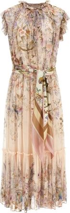 Zimmermann Femme, Robes, Beige, Taille: 42 FR Rebellion Flutter Dress