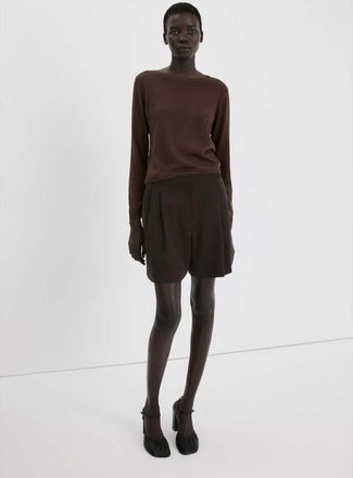 Mango Pull-over maille manches longues chocolat - Femme - XXS - MANGO